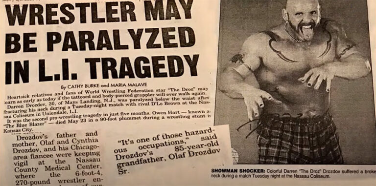 Darren Drozdov Death - Wrestler Deaths